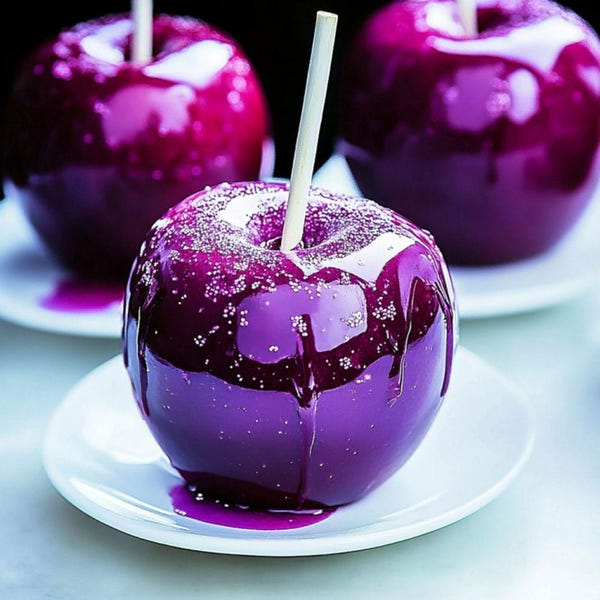 Purple Candy Apple - Etsy