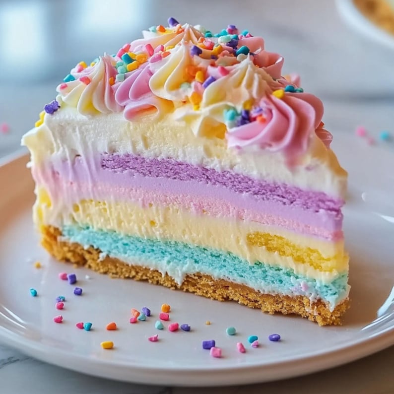 Easter Rainbow Delight Recipe PDF | Colorful Layered Cake Guide ...