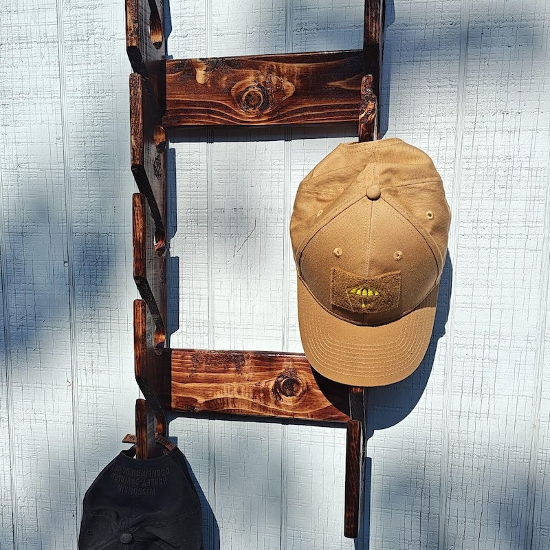 Wall Mount Hat Rack - Etsy