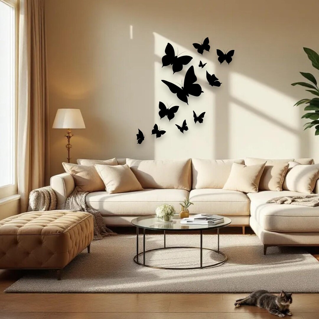 Butterfly Wall Art, Metal Butterfly Decor, Nature Inspired Home Decor ...