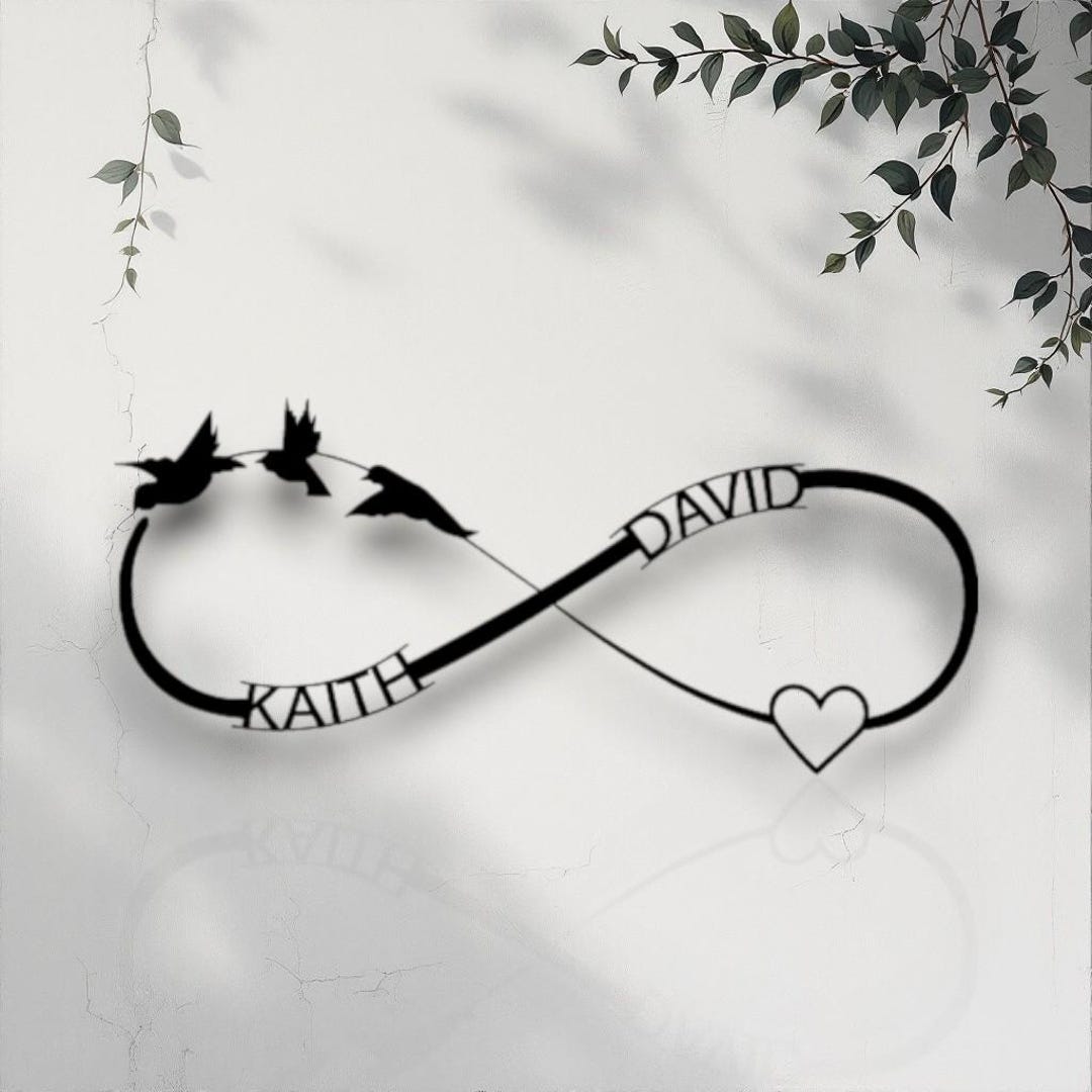 Personalized Infinity Sign for Love, Unique Custom Wedding Metal Decor ...
