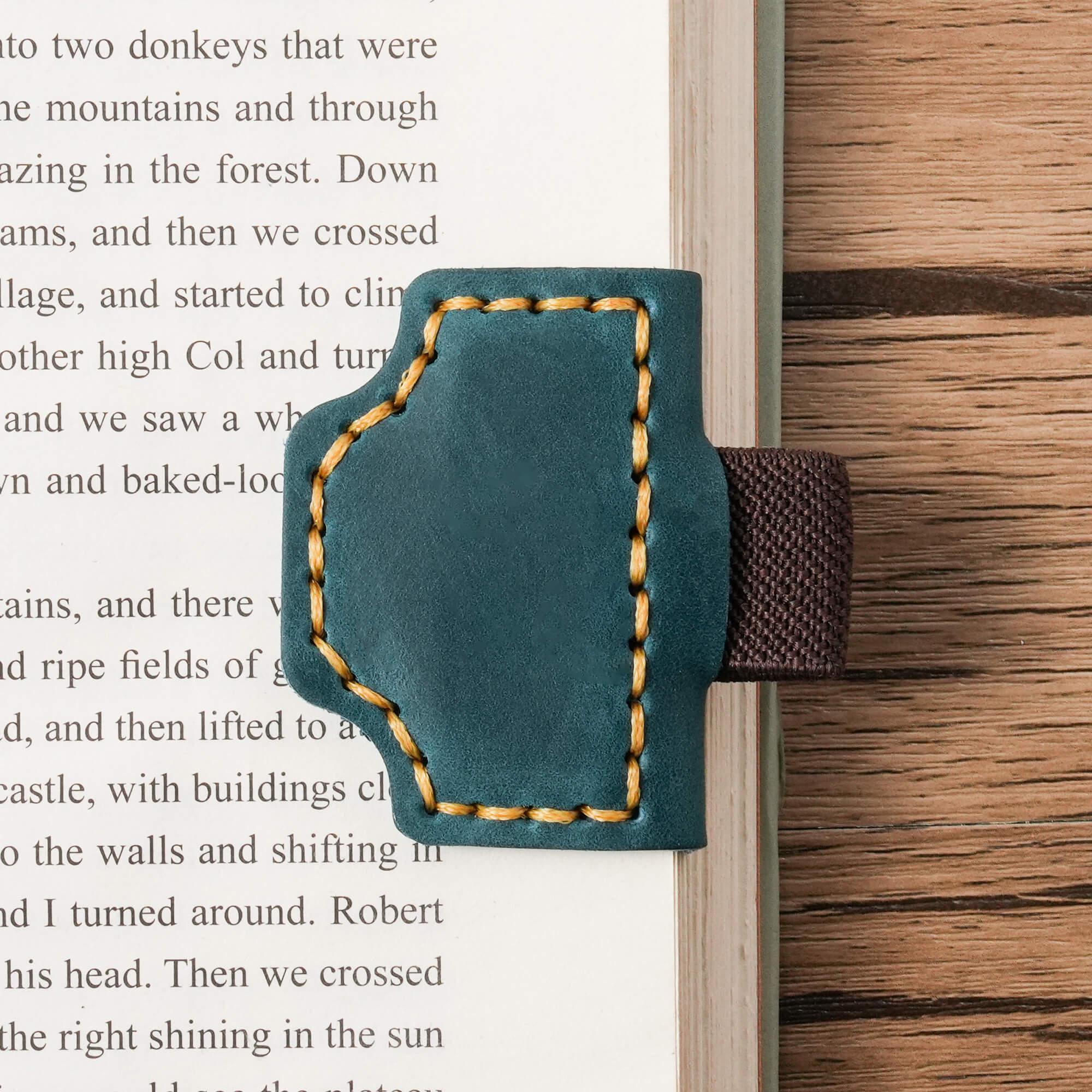 Personalized Magnetic Bookmark, Engraved Leather Book Mark With Pen ...