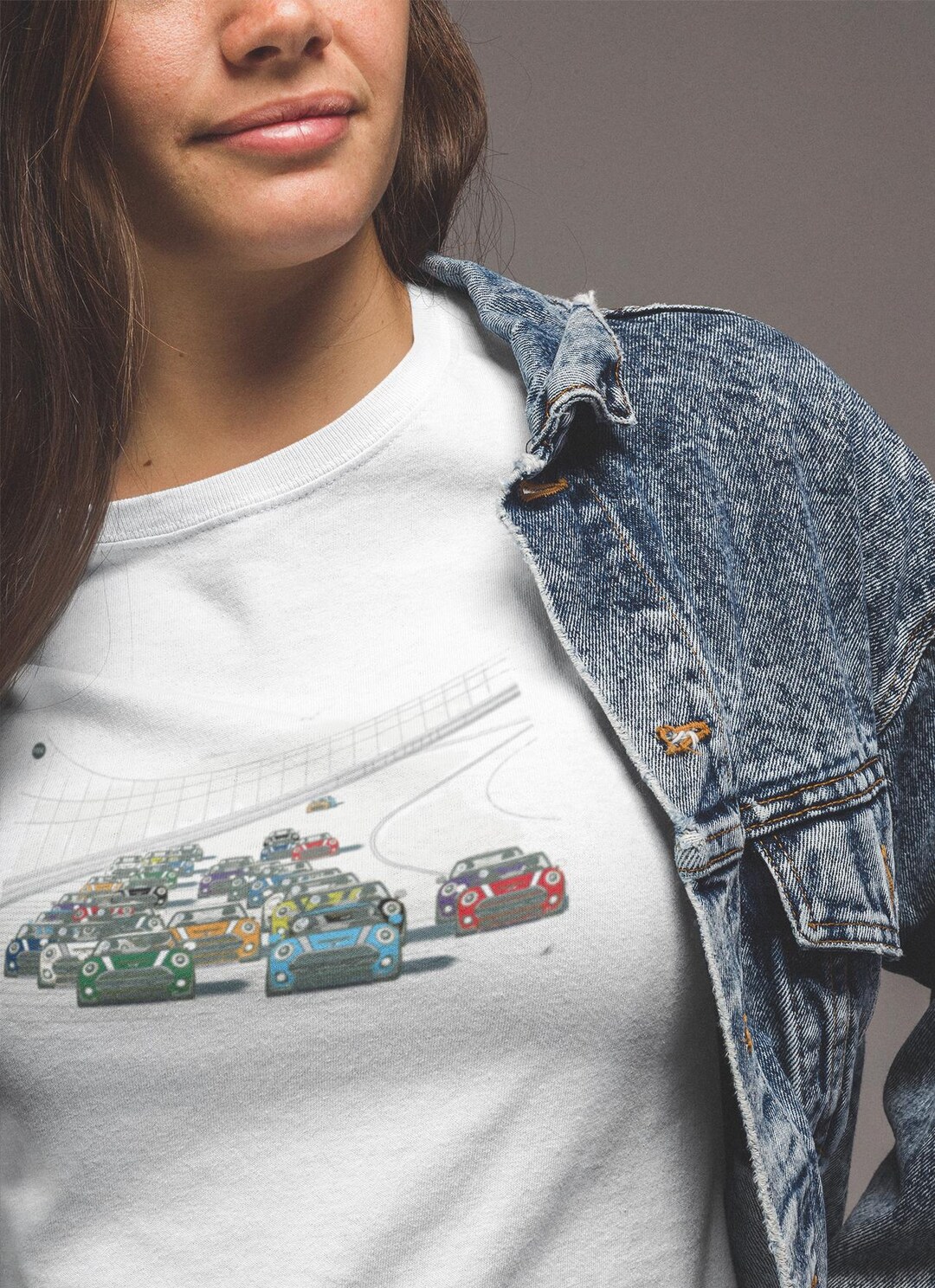 Colorful Mini Track 1 Racing T-shirt, Race Car Tee, Speedway Shirt ...