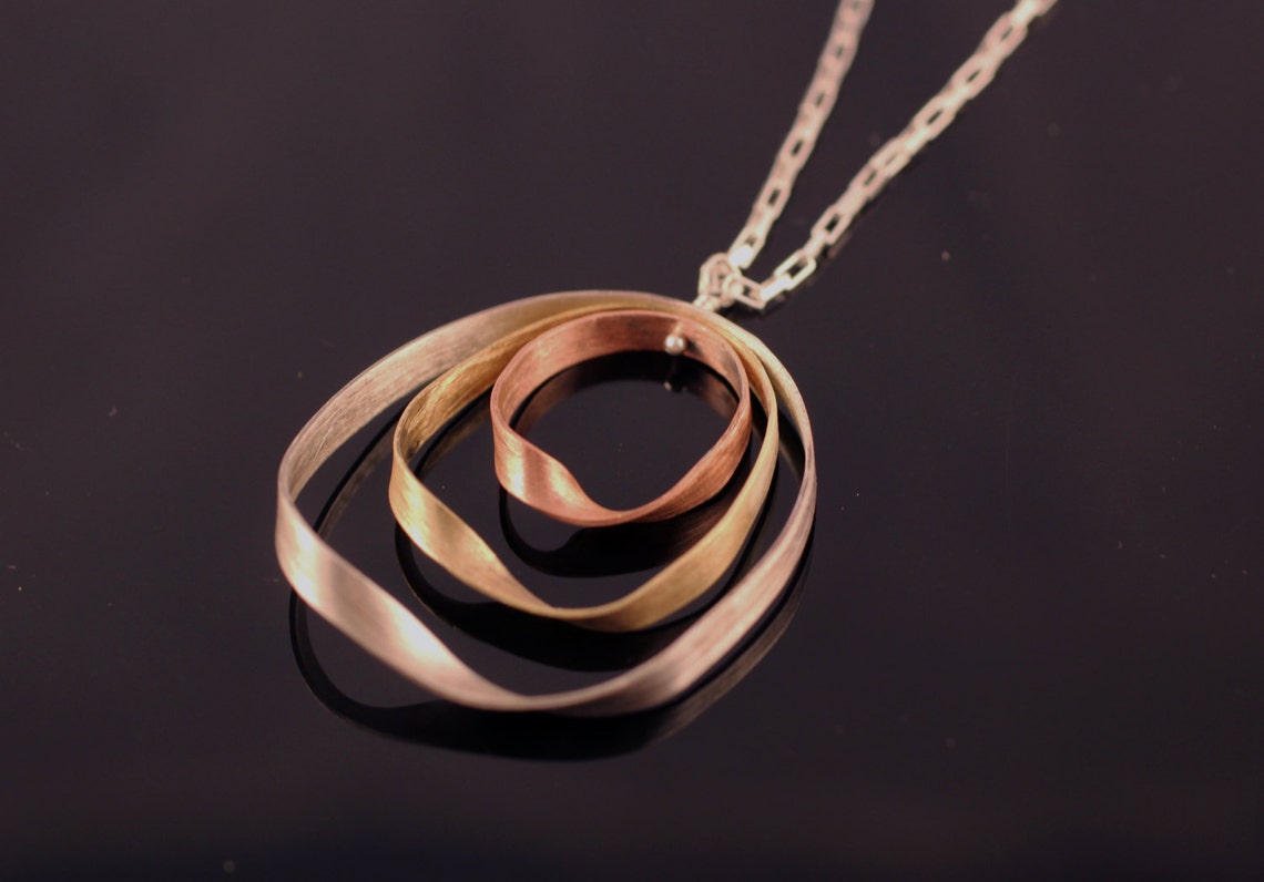 Mobius Strip Necklace - Silver, Brass, Copper - Etsy