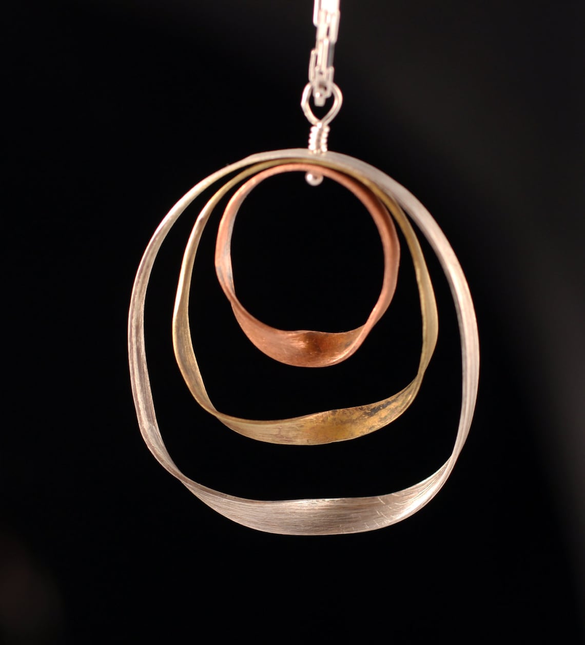 Mobius Strip Necklace - Silver, Brass, Copper - Etsy