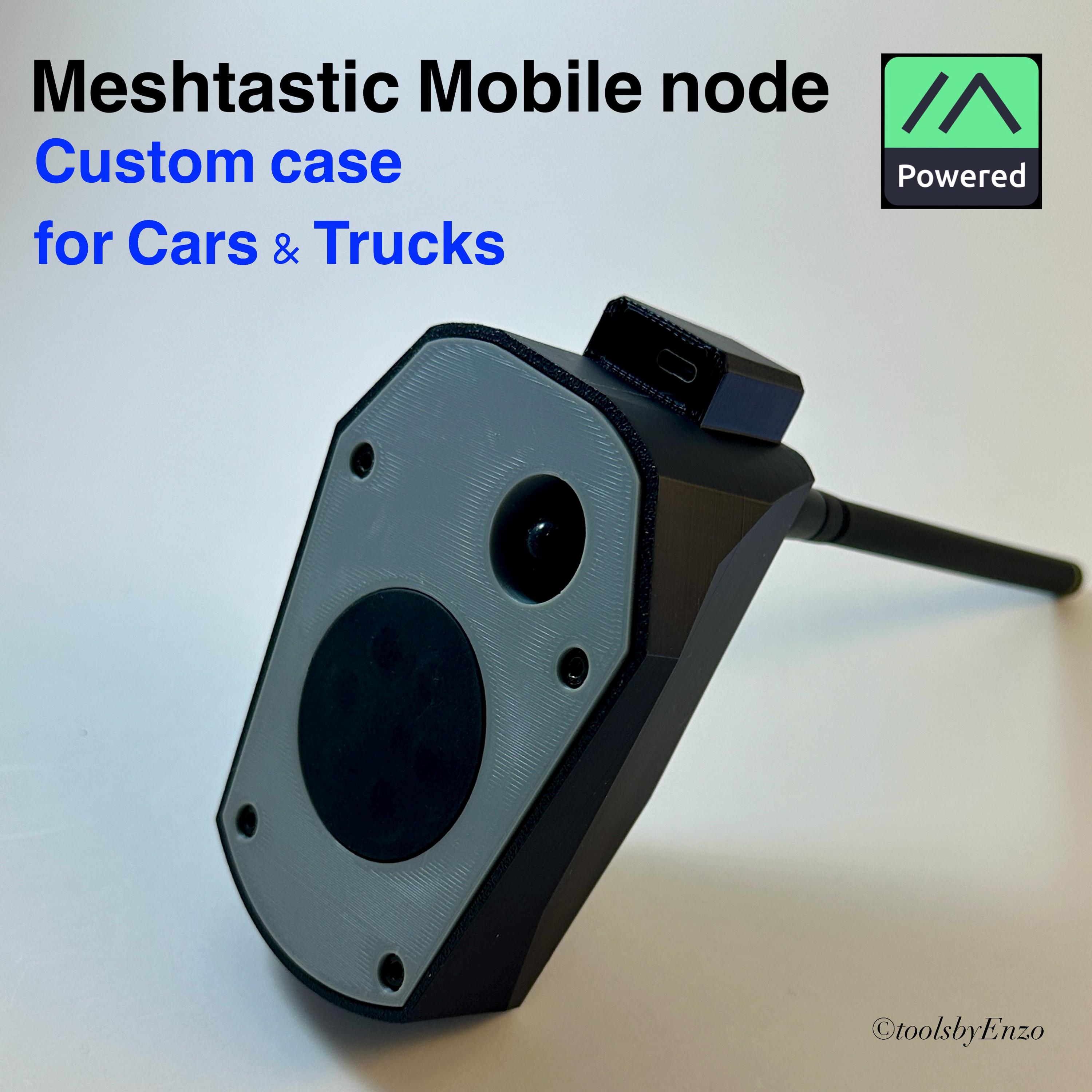 3d-printed Meshtastic Node (kit) for Cars/trucks : Magnetic Mount, USB ...