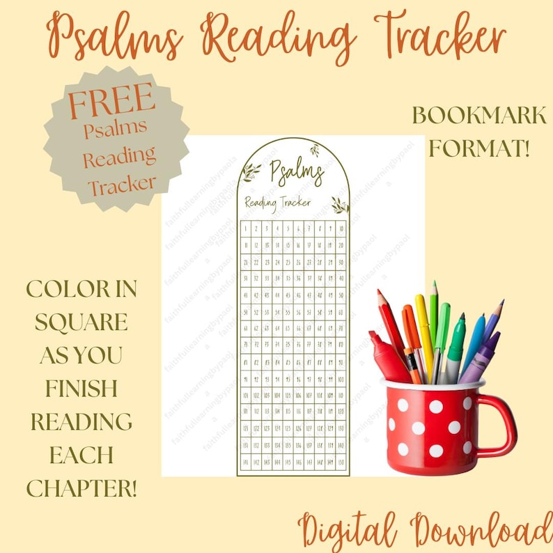 Psalms Reading Plan, Bible Reading Plan, Bible Study Guide, Printable ...