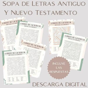 Sopa De Letras Edición Libros De La Biblia, Actividades Para Mujeres ...