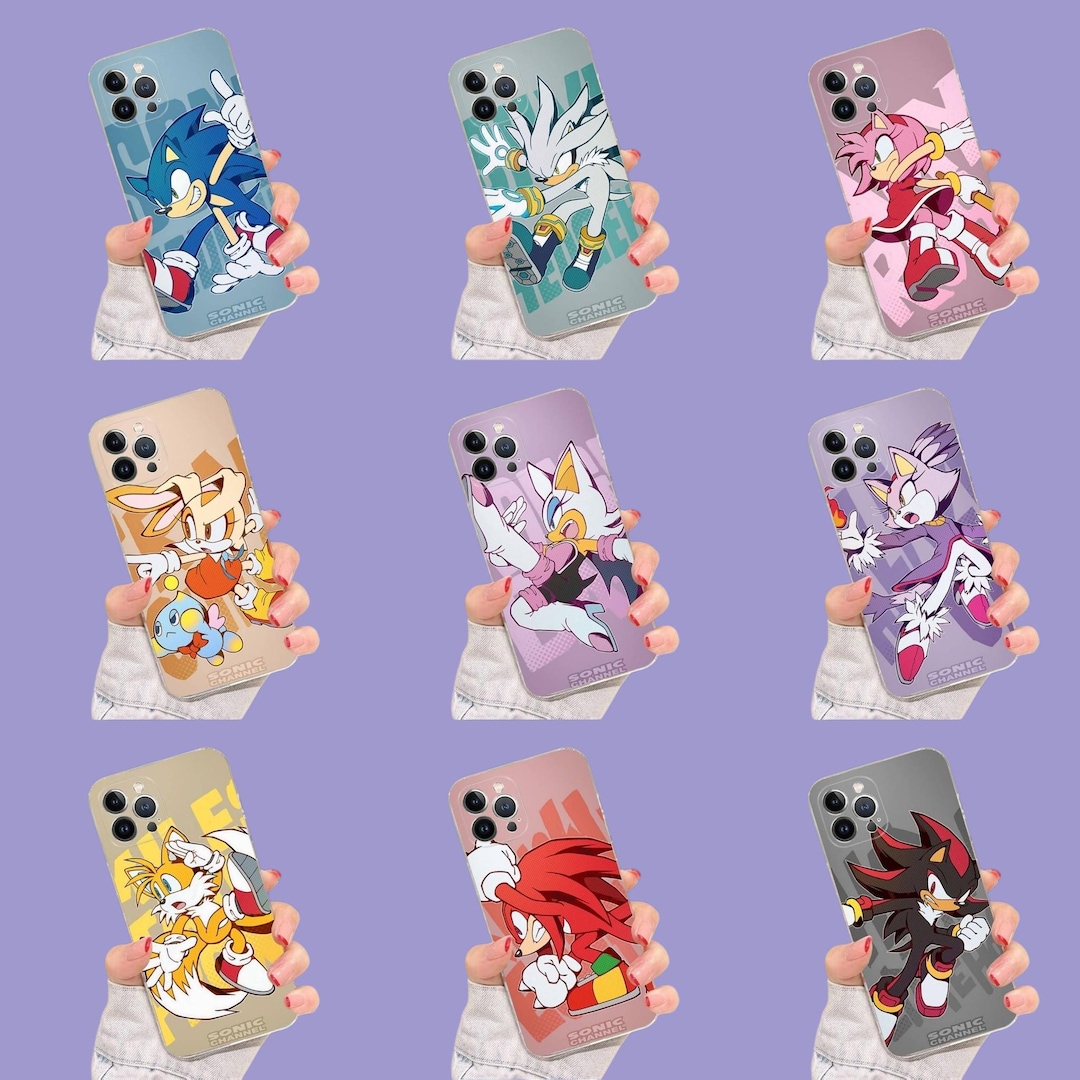 Sonic the Hedgehog Inspired Phone Case Shadow Knuckles Tails Silver ...
