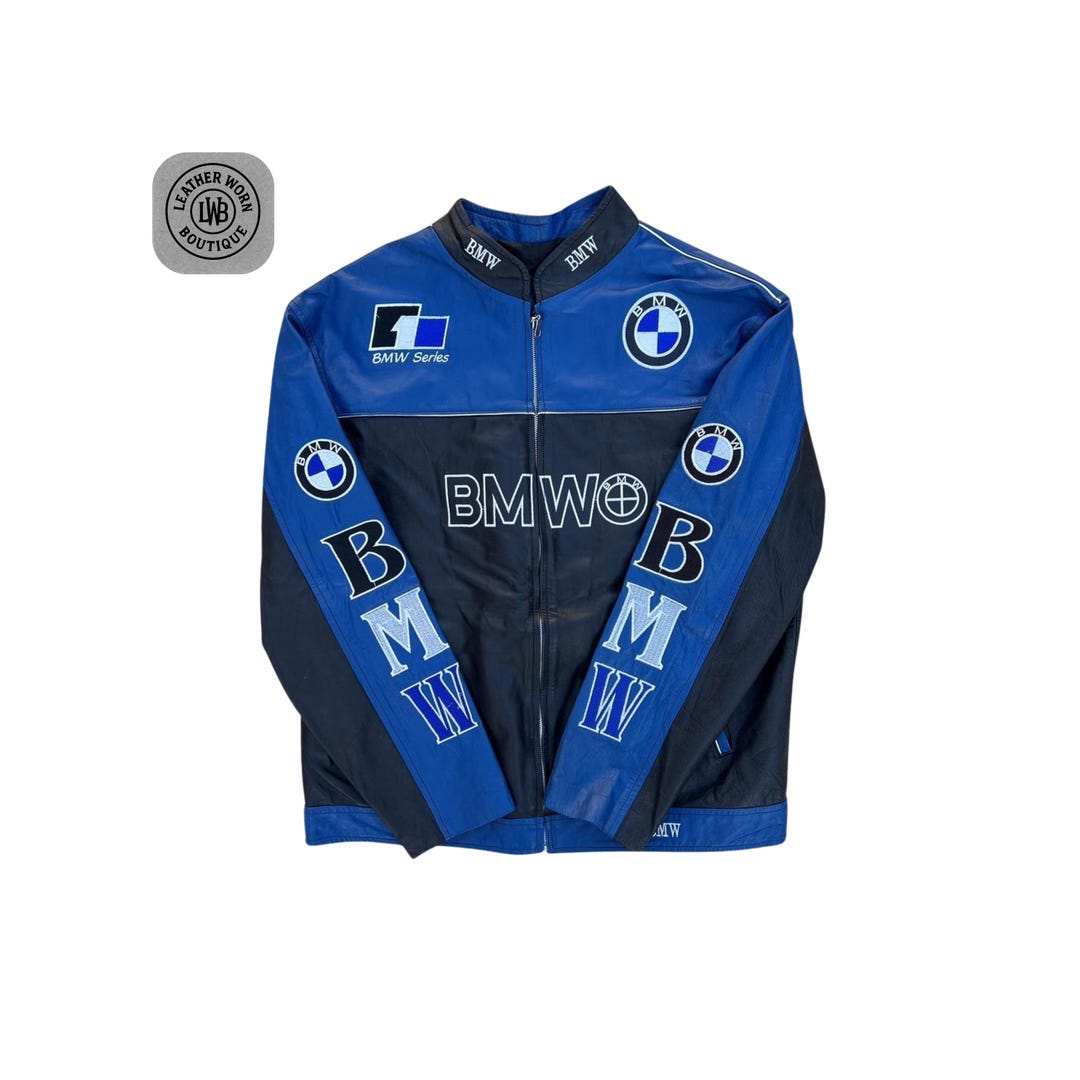 BMW Racing Jacket – Black & Blue Motorsport Gear - Etsy