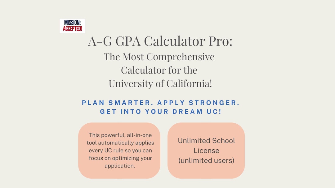 UC A-G GPA Calculatorpro | the Most Comprehensive GPA Calculator for ...