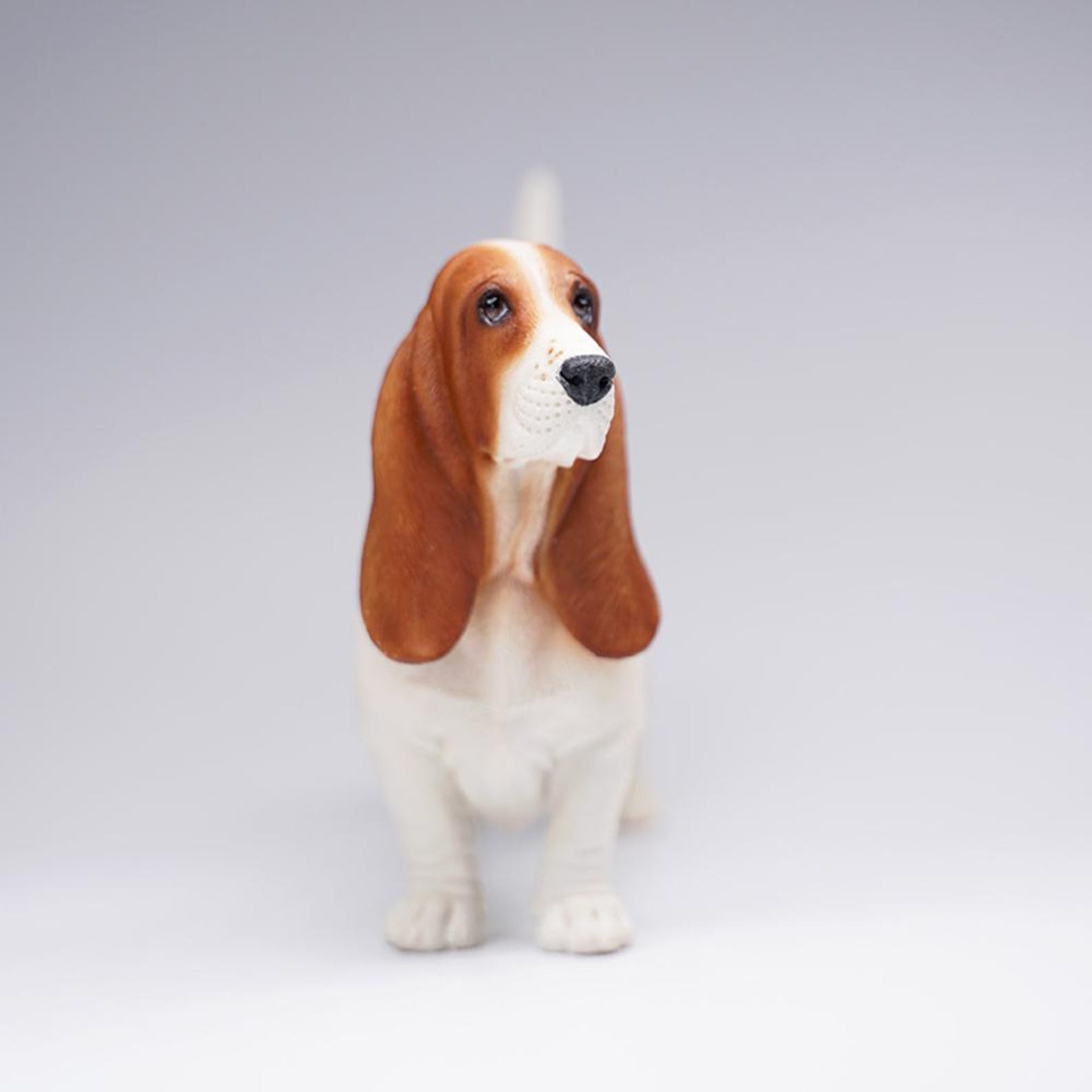 JXK Studio Basset Hound Dog Figurine, Resin Pet Statue, Dog Memorial ...