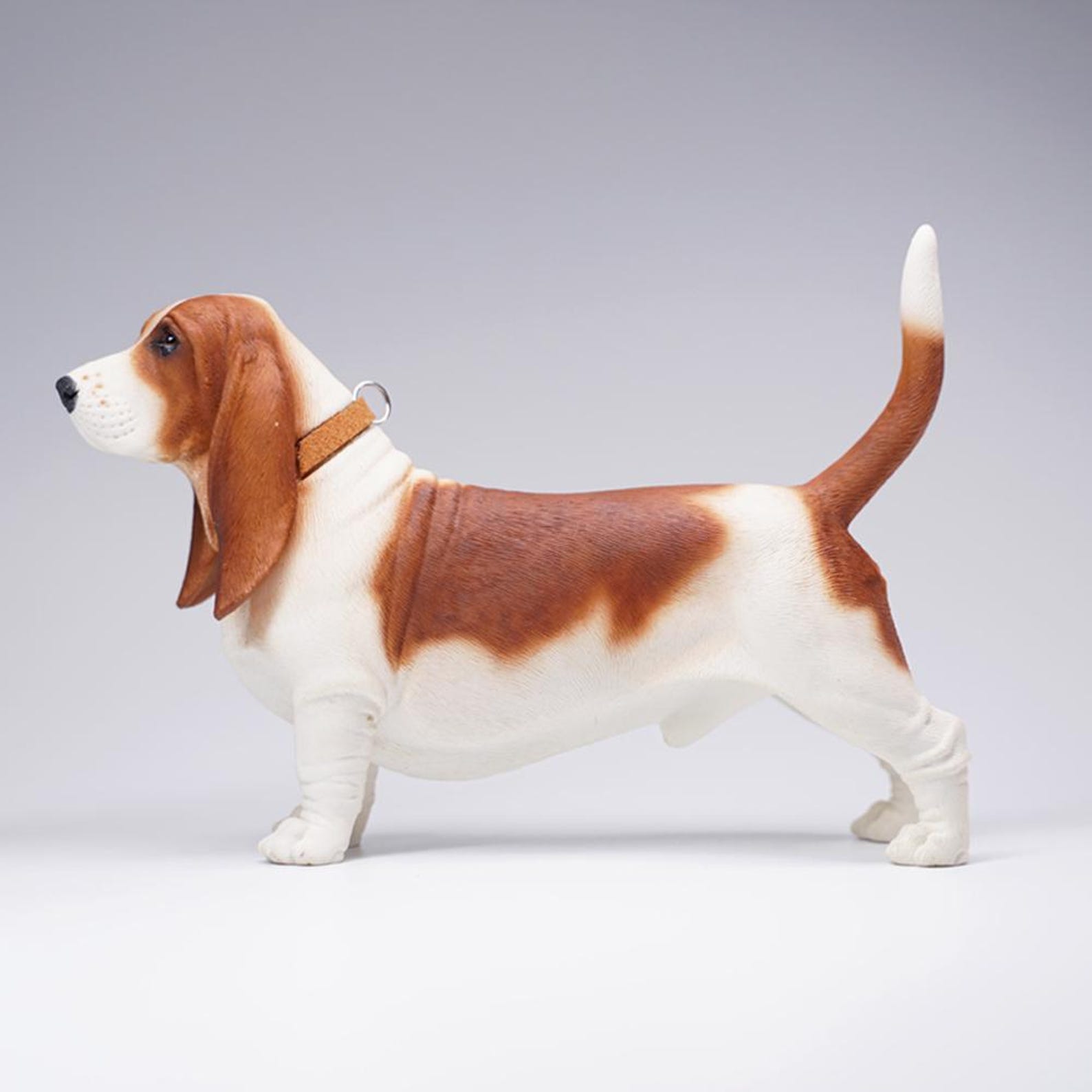 JXK Studio Basset Hound Dog Figurine, Resin Pet Statue, Dog Memorial ...