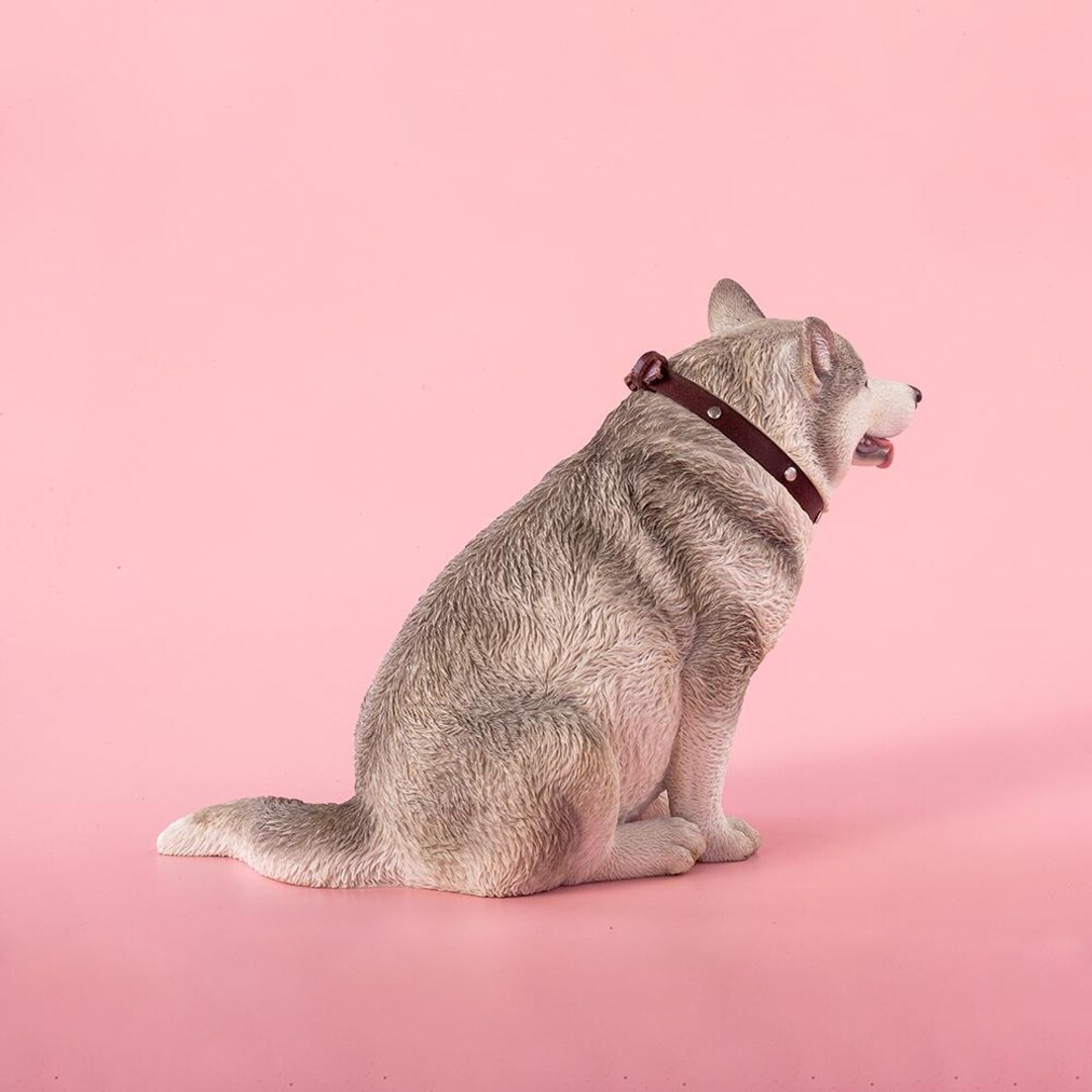 JXK Studio Husky Dog Figurine, Resin Pet Statue, Dog Memorial Gift - Etsy