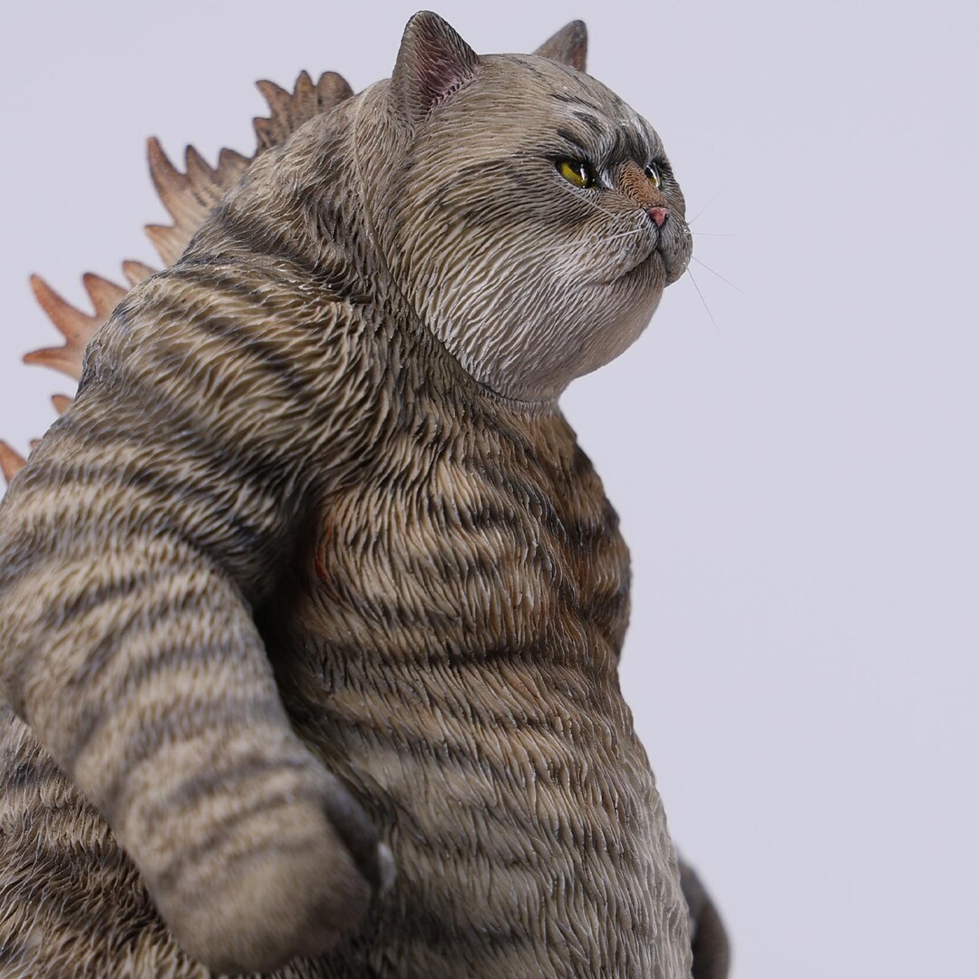 JXK Studio Meowzilla Figurine Catzilla Cat Monster Figurine, Funny ...