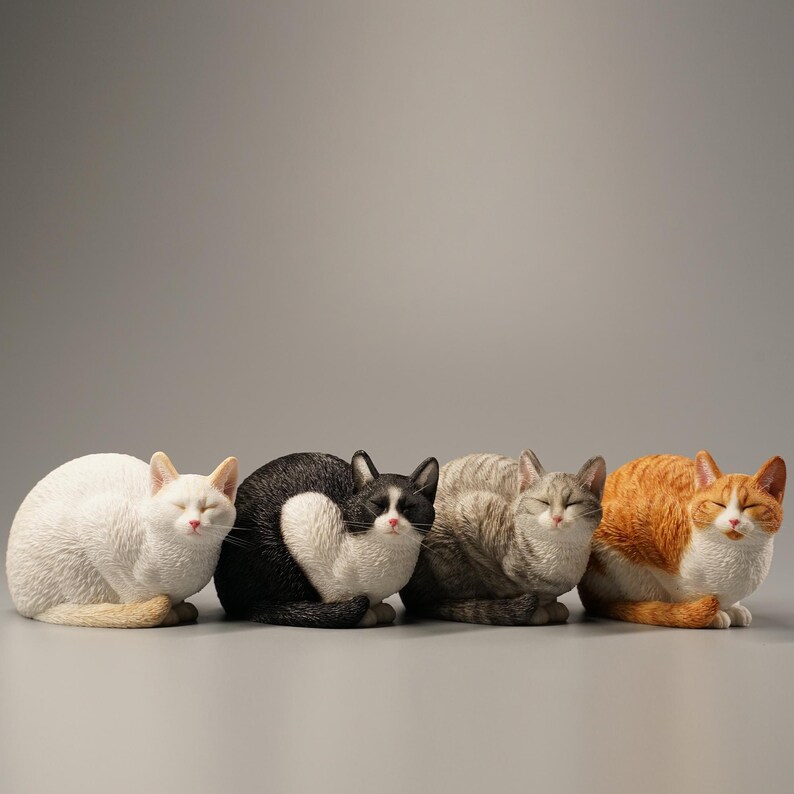 JXK Studio Custom Pet Statue, Personalized Cat Memorial, Hand-painted ...