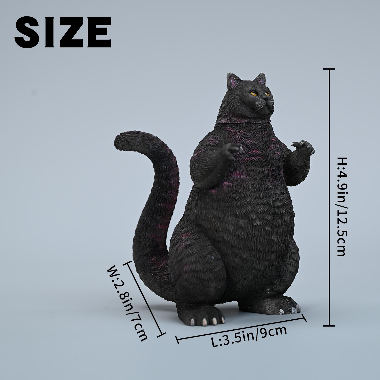 JXK Studio Design Handmade Catzilla Resin Sculpture Meowzilla Kaiju Cat ...