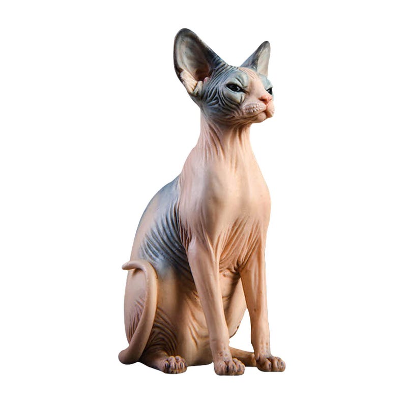 JXK Studio Custom Sphynx Cat Statue, Hand-painted Resin Pet Memorial - Etsy