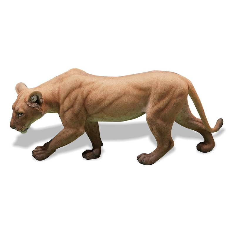 JXK Studio Handcrafted Lioness Figurine – Realistic Resin Wildlife ...