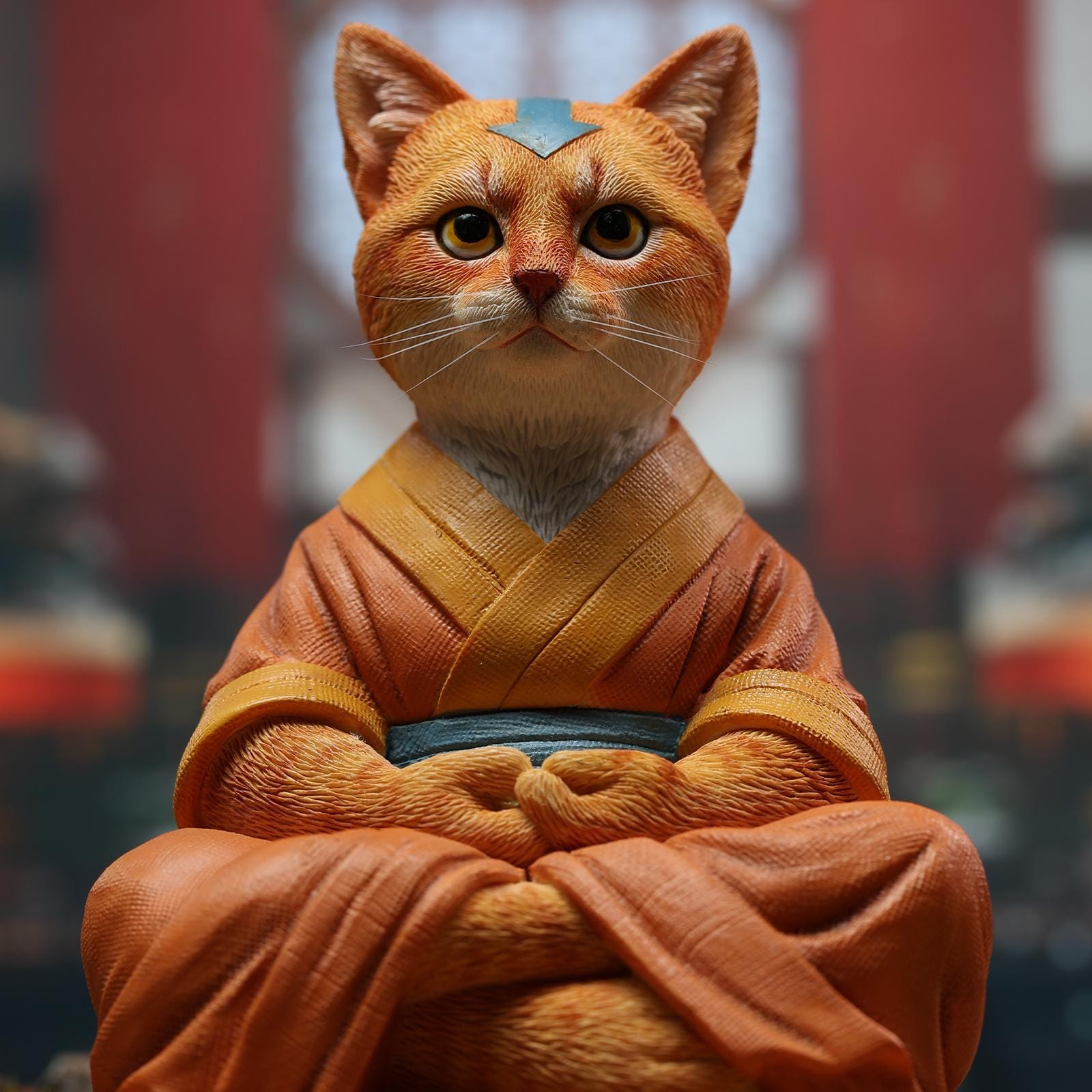 JXK Studio Zen Cat Statue | Handmade Resin Figurine, Gift for Cat ...