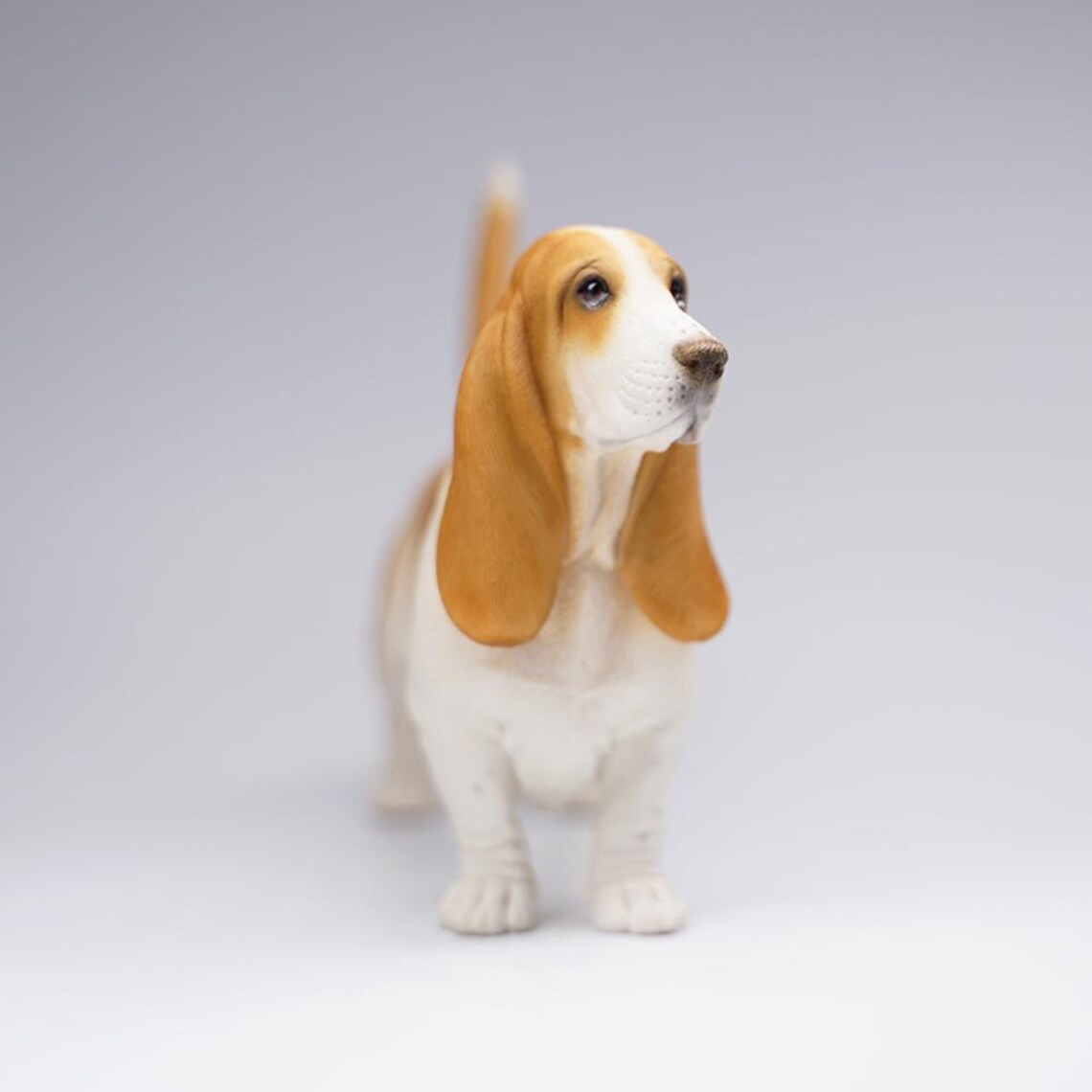 JXK Studio Basset Hound Dog Figurine, Resin Pet Statue, Dog Memorial ...