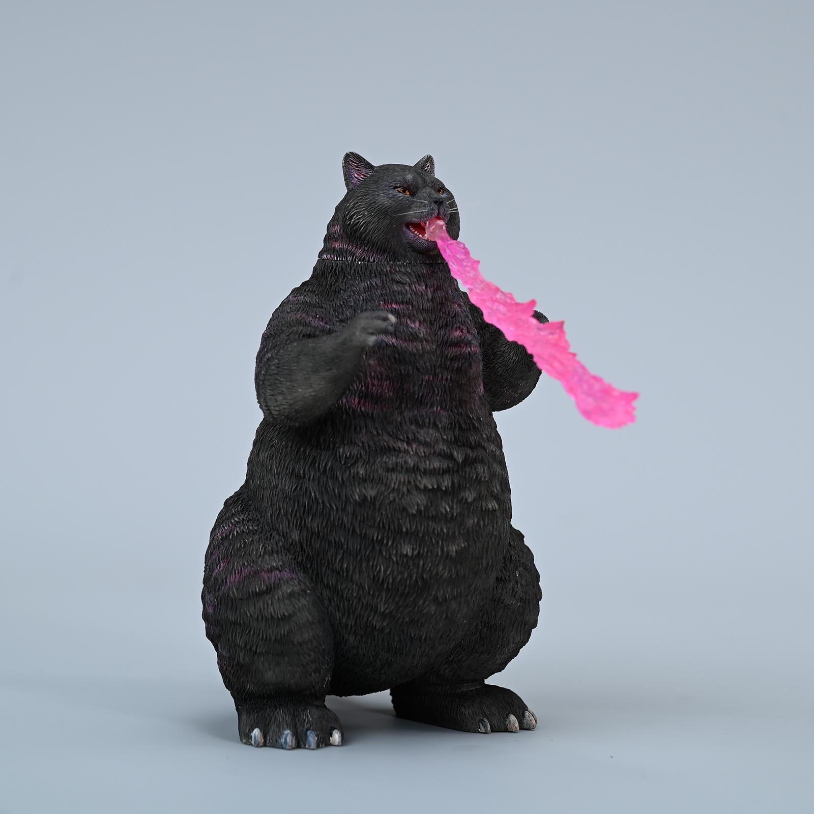 JXK Studio Design Handmade Catzilla Resin Sculpture Meowzilla Kaiju Cat ...