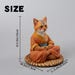 JXK Studio Zen Cat Statue | Handmade Resin Figurine, Gift for Cat ...