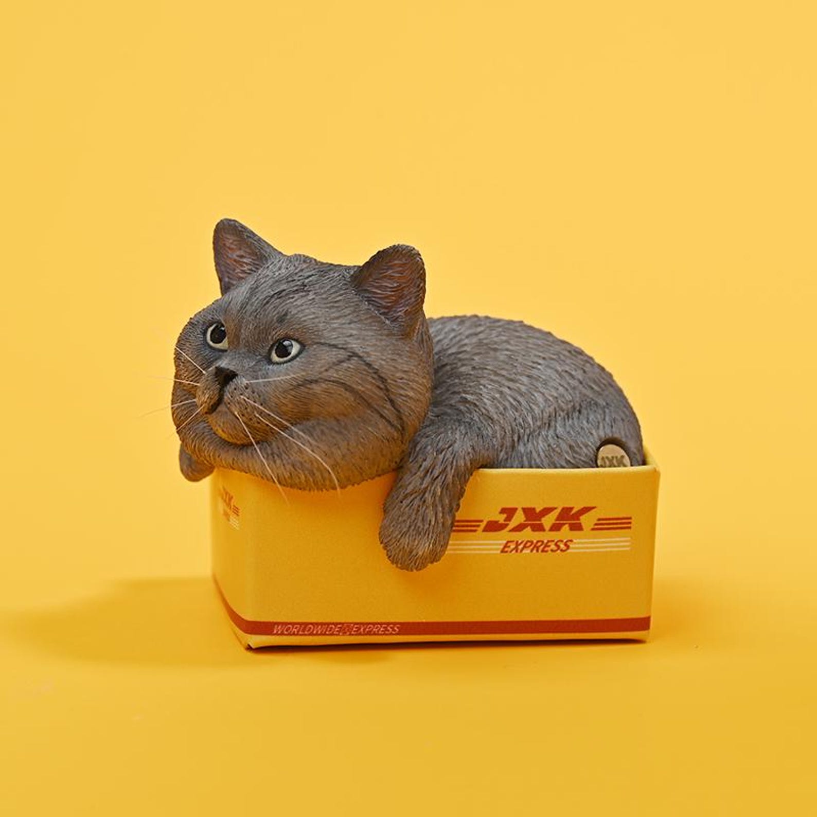 JXK Studio Custom Cat Figurine, Personalized Cat Fur Color, Handmade ...