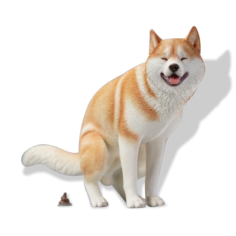 JXK Studio Pooping Husky Dog Figurine, Resin Pet Statue, Dog Memorial ...