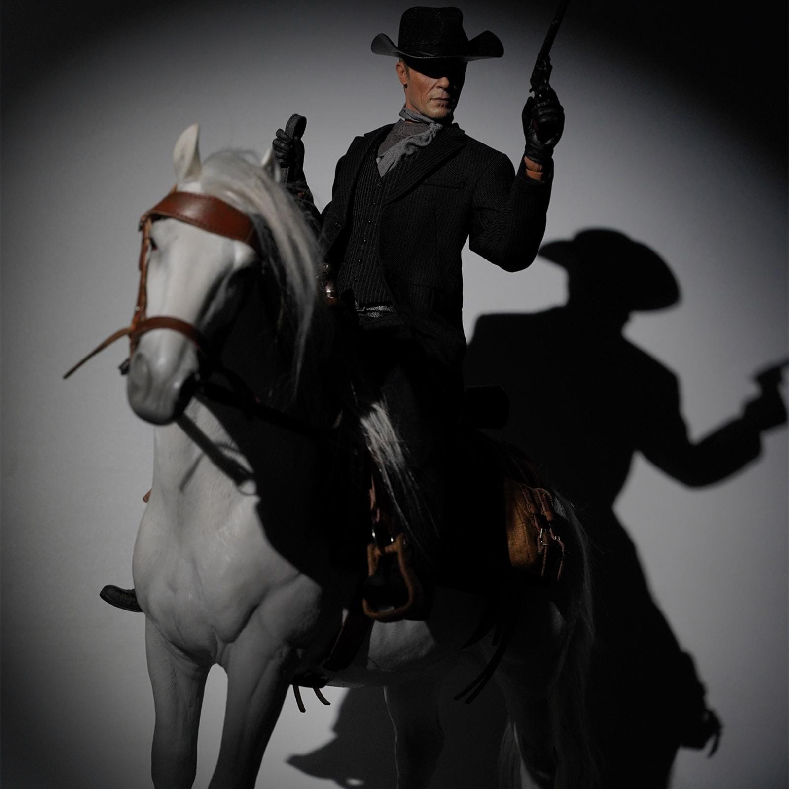 JXK Studio Handcrafted White Horse Figurine – Realistic Resin Animal ...