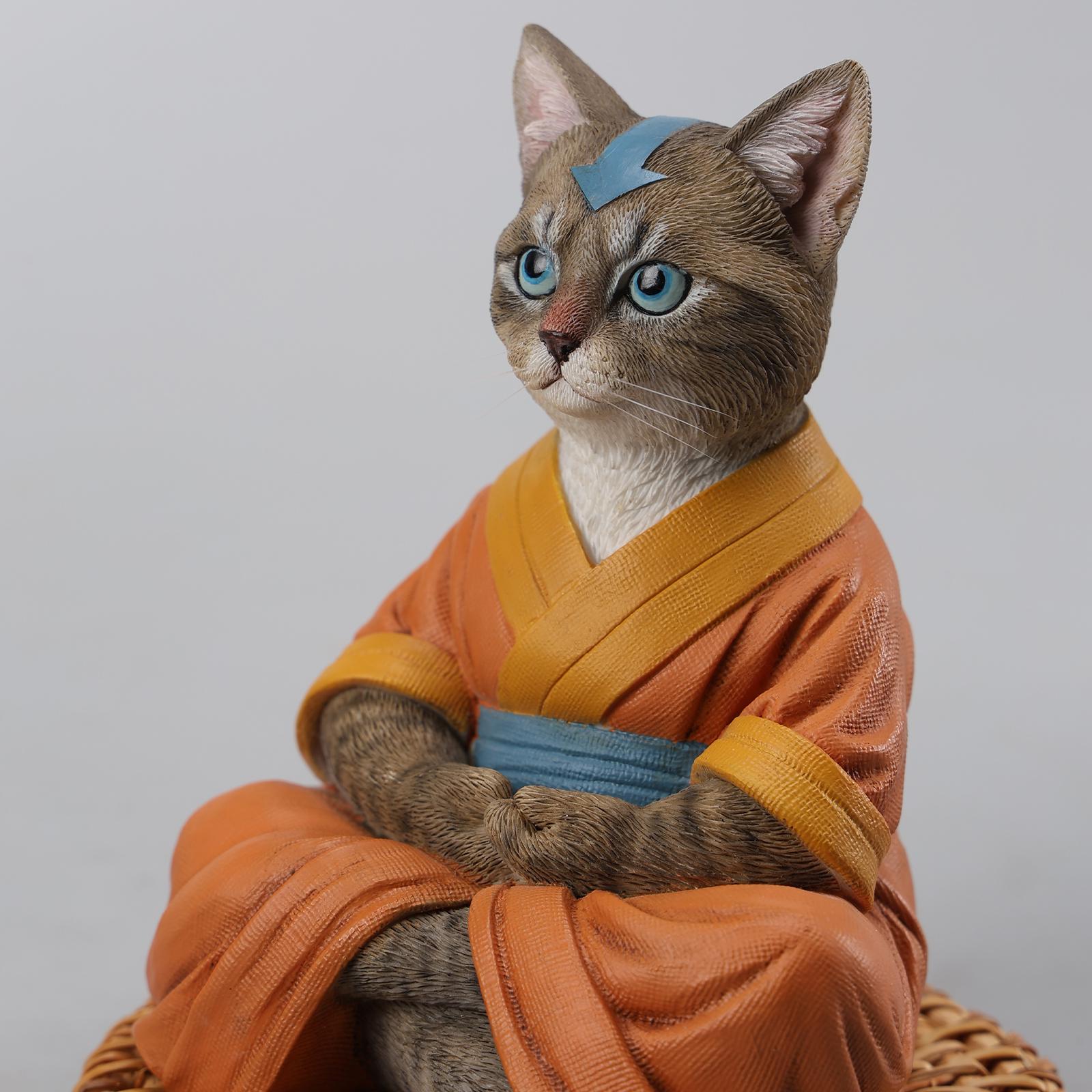 JXK Studio Zen Cat Statue | Handmade Resin Figurine, Gift for Cat ...