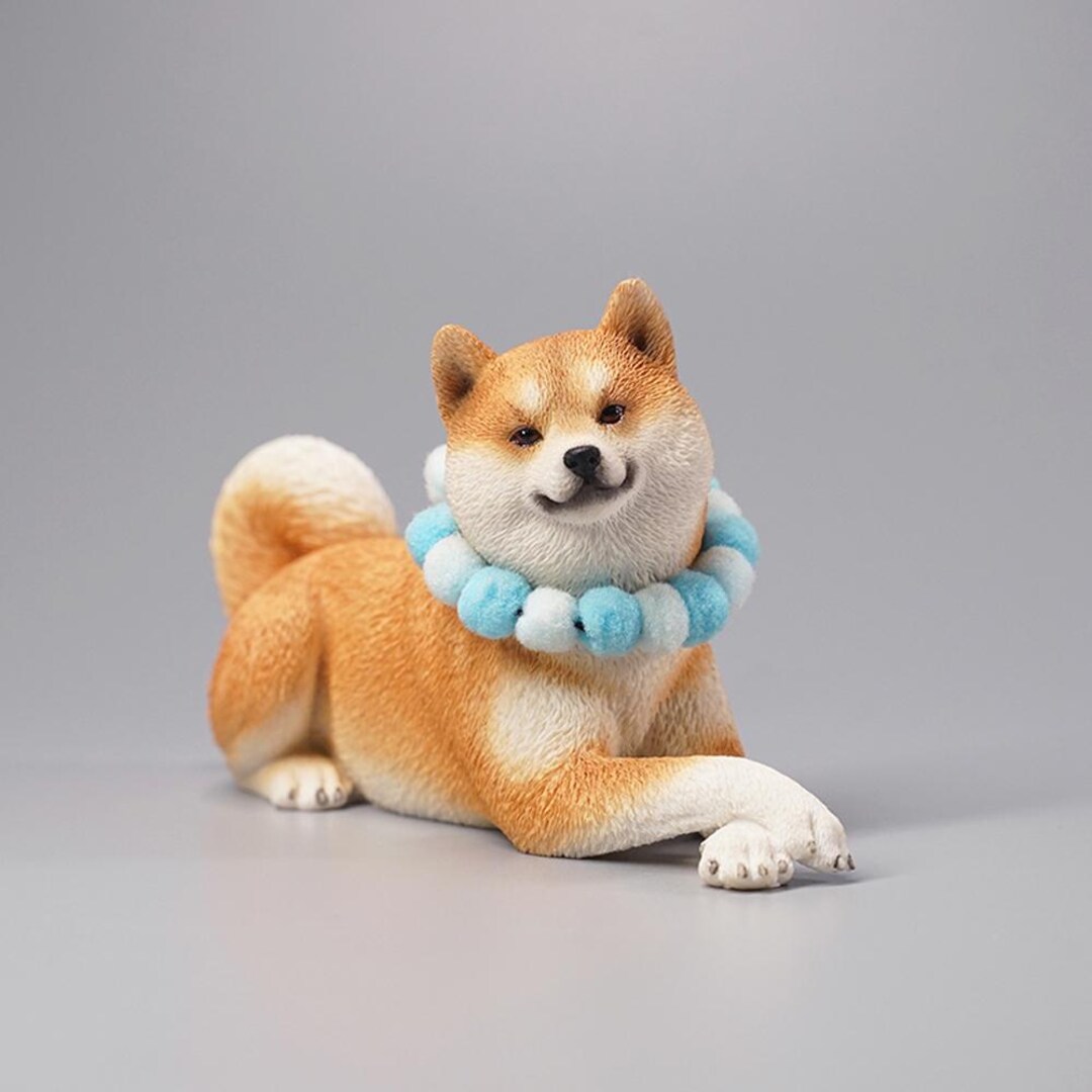 JXK Studio Shiba Inu Dog Figurine, Resin Pet Statue, Dog Memorial Gift ...