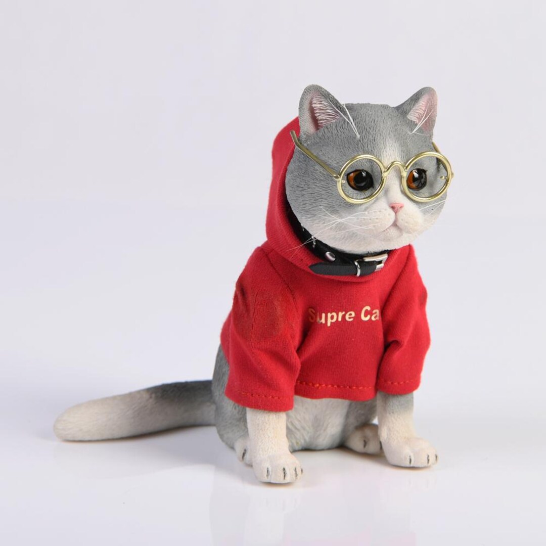 JXK Studio Custom Cat Statue, Hand-painted Resin Figurine Pet Memorial ...