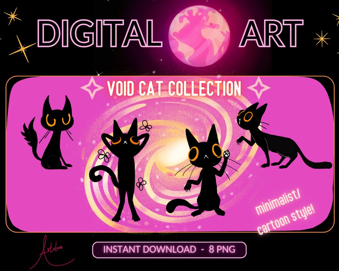 Cute Minimalist Cat Illustration - Printable Cat Art, Instant Download ...