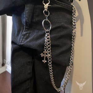 Cross Pants Chain: Punk Biker Wallet Chain - Alloy Streetwear - Etsy