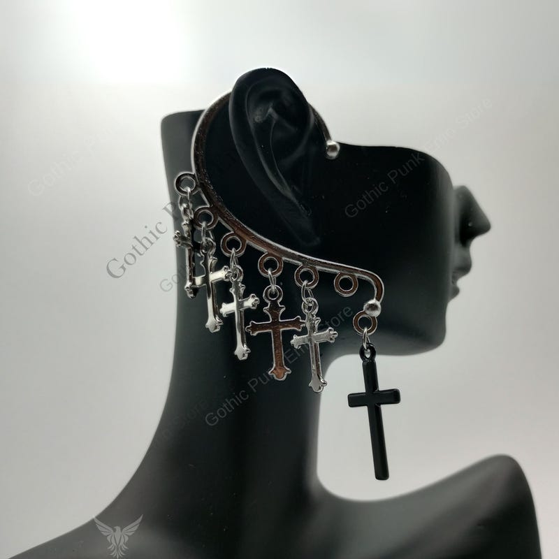 Cross Ear Cuff - Etsy