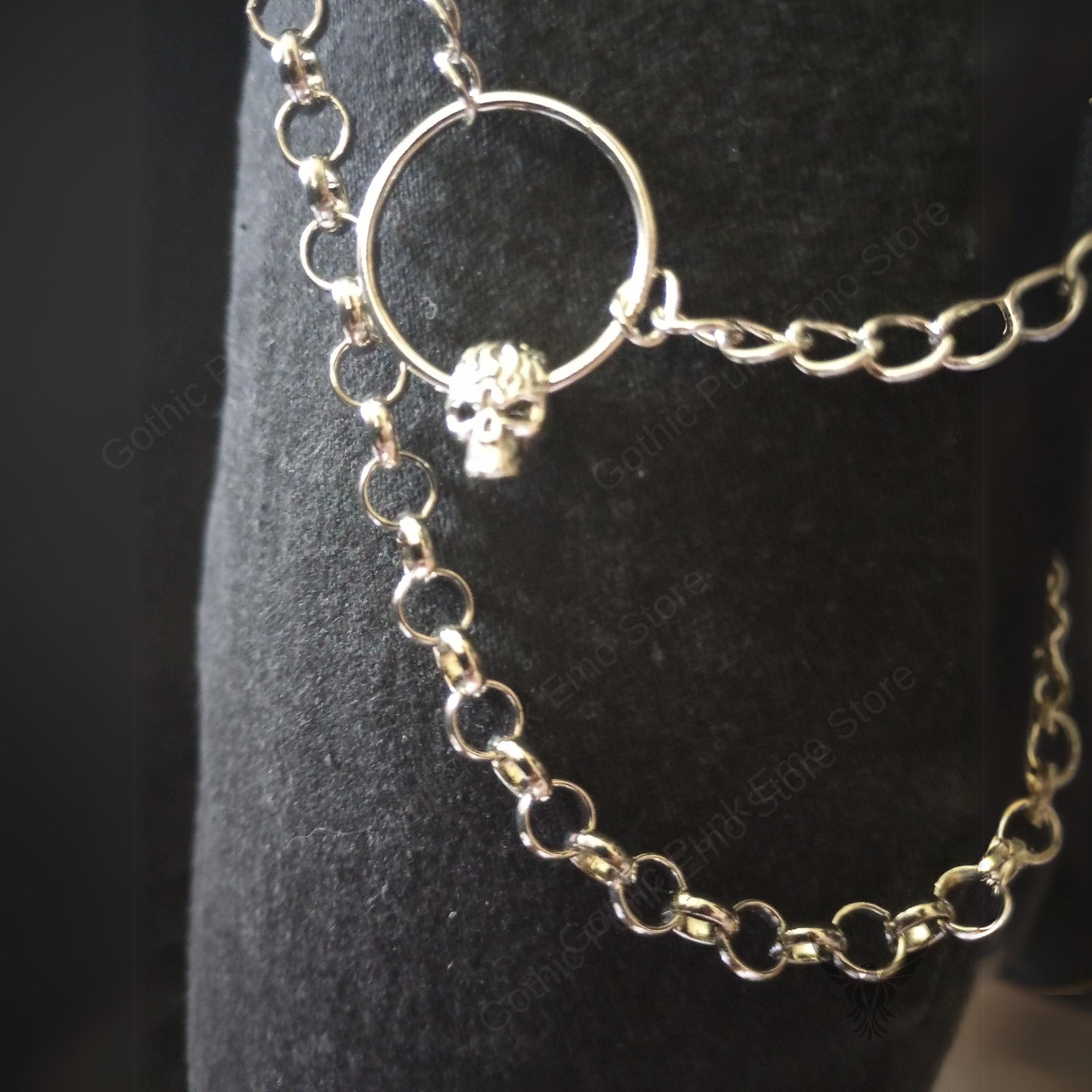Spiked O-ring Punk Pants Chain: Gothic Biker Wallet Chain - Etsy
