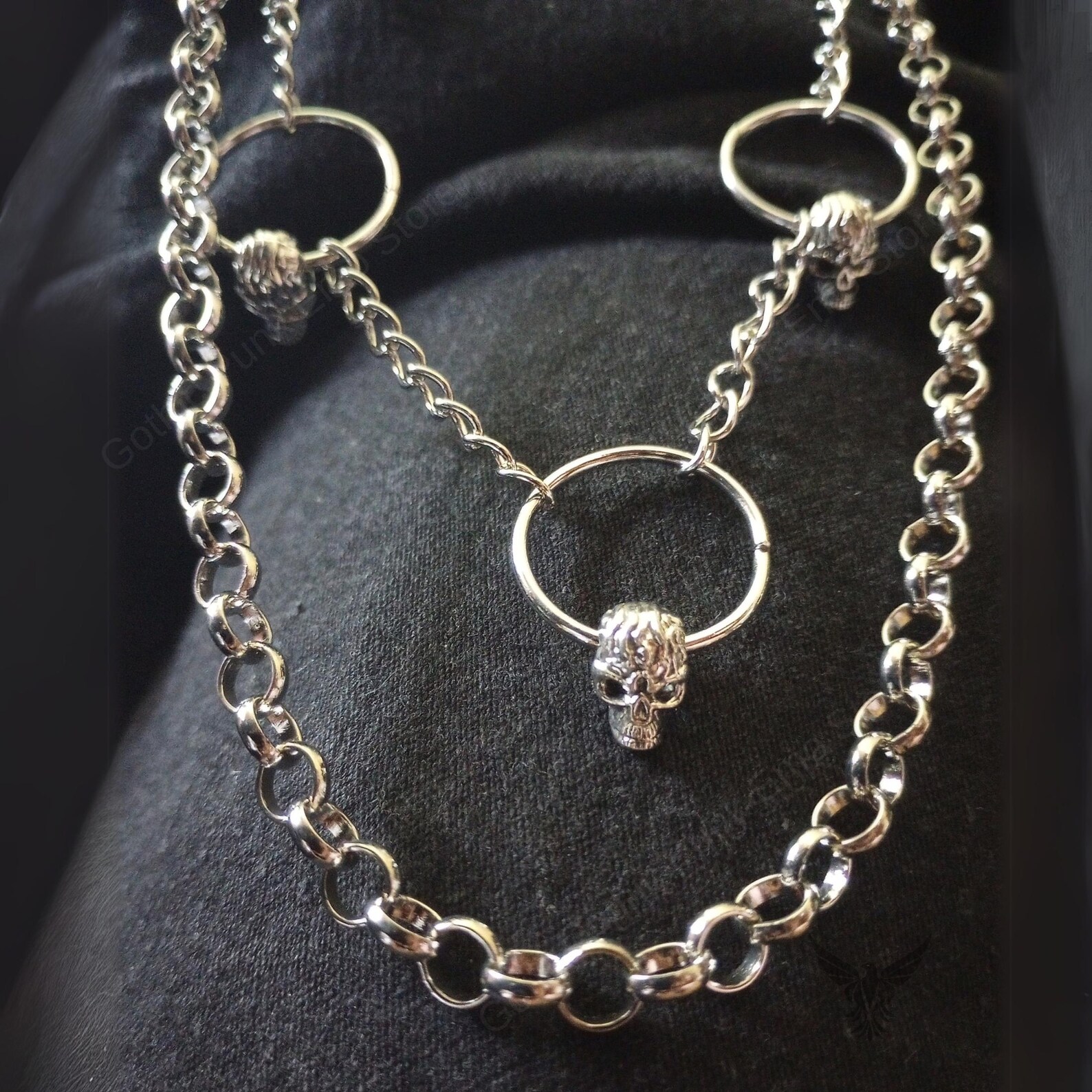 Spiked O-ring Punk Pants Chain: Gothic Biker Wallet Chain - Etsy