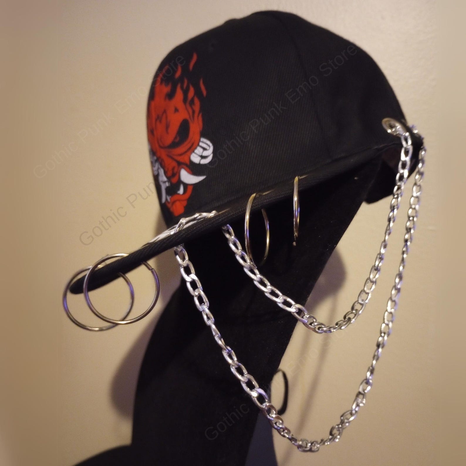 Cyberpunk 2077 Samurai Baseball Cap: Edgerunner Cosplay, Gothic Biker ...