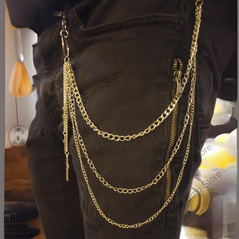 Cross O Ring 3-layered Pants Chain: Punk Goth Biker Style - Etsy