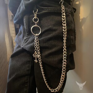 Cross Pants Chain: Punk Biker Wallet Chain - Alloy Streetwear - Etsy
