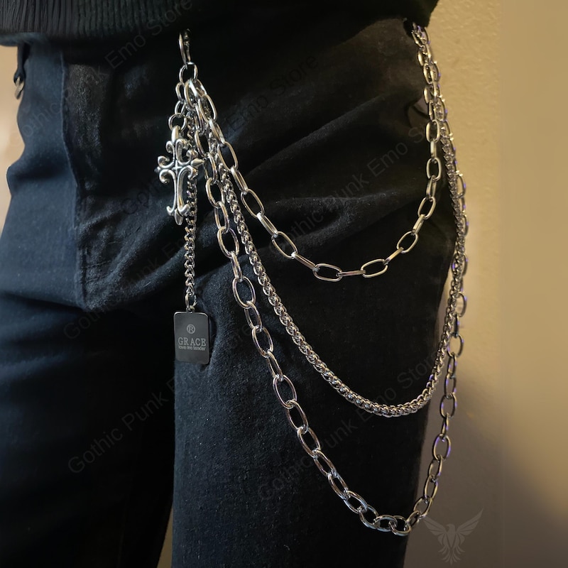 Mens Pant Chain Gothic - Etsy