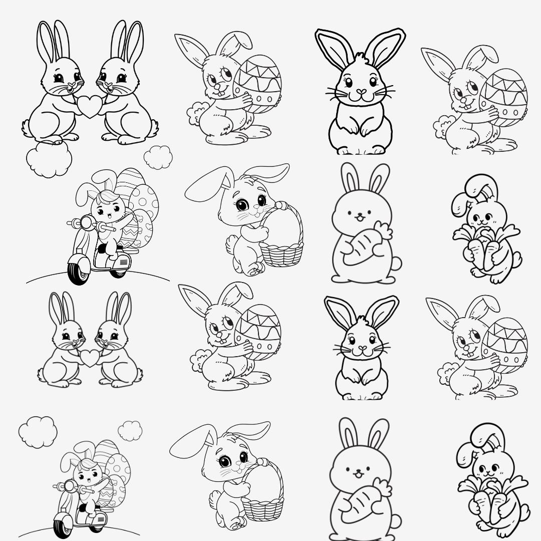 Bunny Coloring Pages Kids, 60 Easter Bunny Coloring Pages for Kids ...