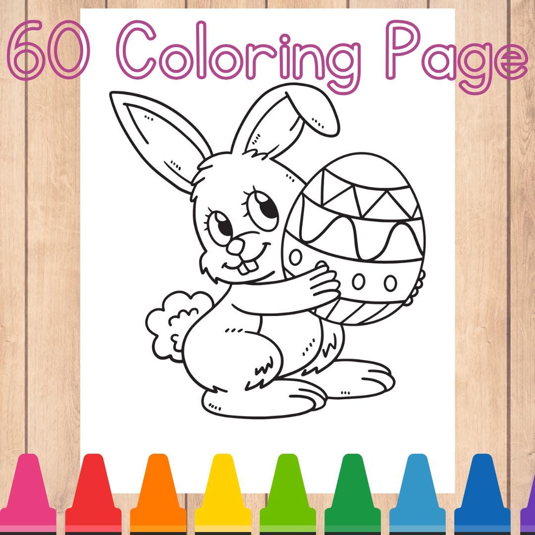 Bunny Coloring Pages Kids, 60 Easter Bunny Coloring Pages for Kids ...