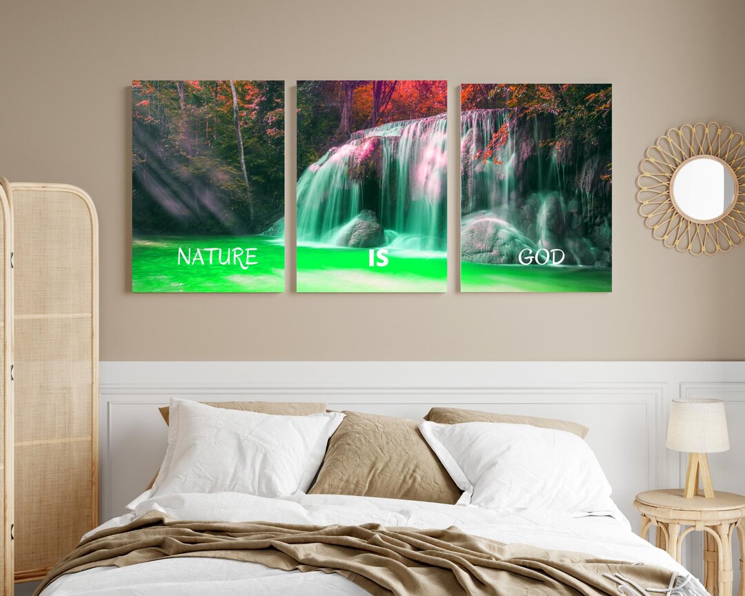 Nature is God Art | Printable Inspirational Wall Art | Digital Nature ...