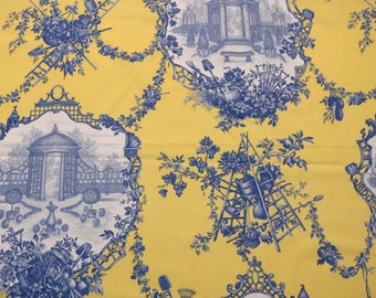 Yellow toile | Etsy