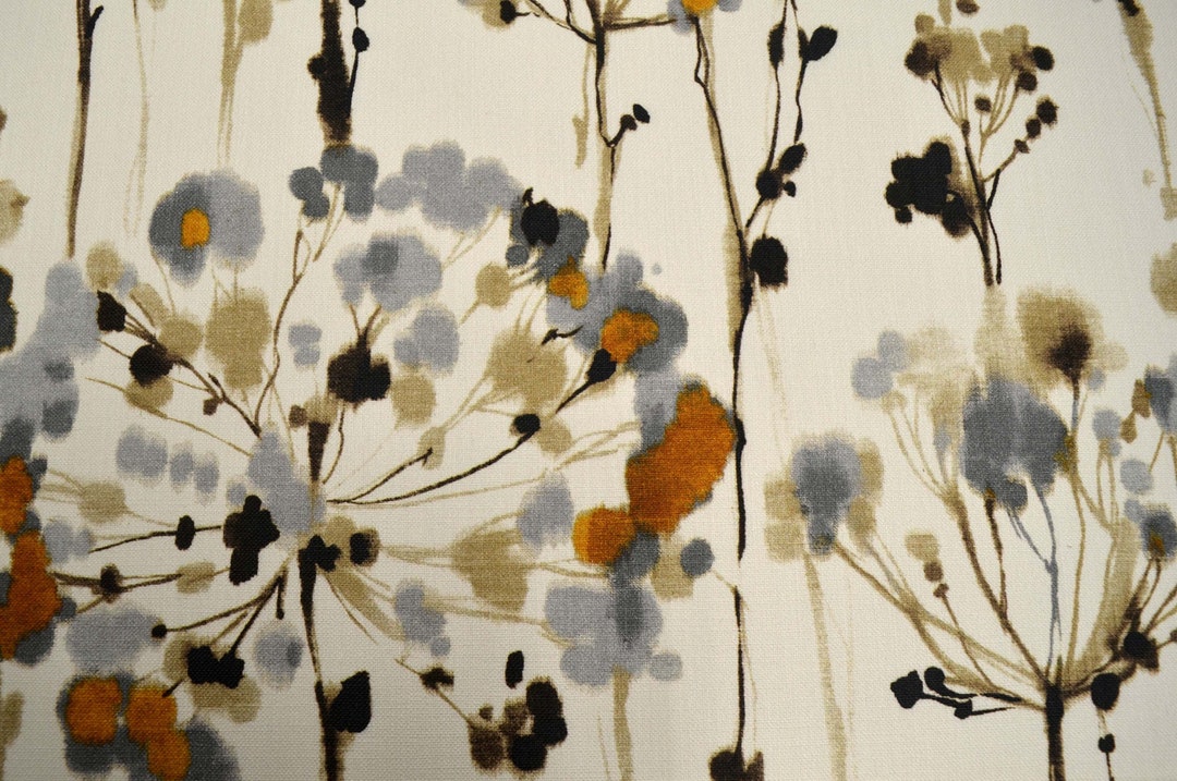 Dandelion Slate Bartson Fabric - Etsy