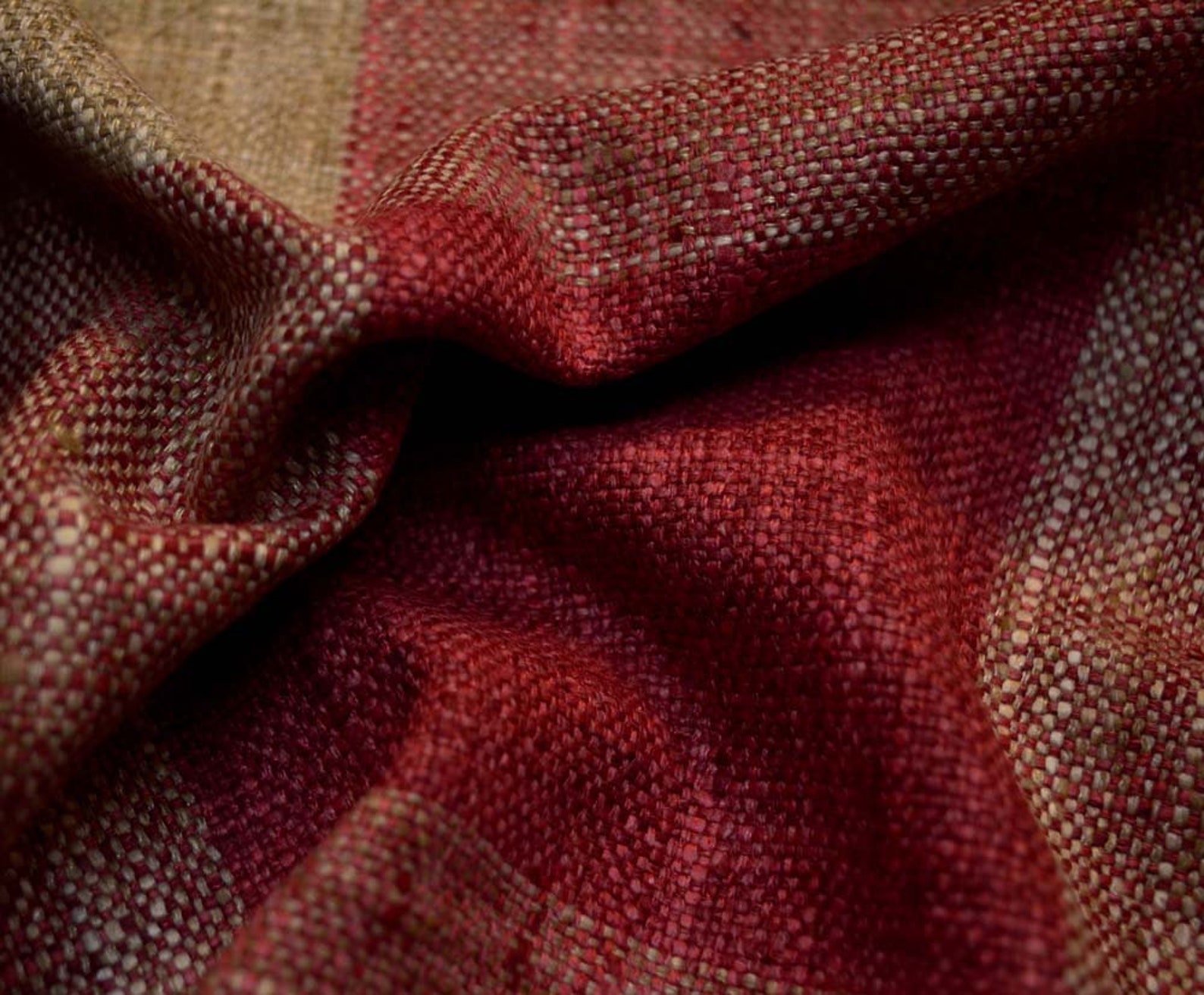 Check Please Red Pepper Kaufmann Fabric - Etsy