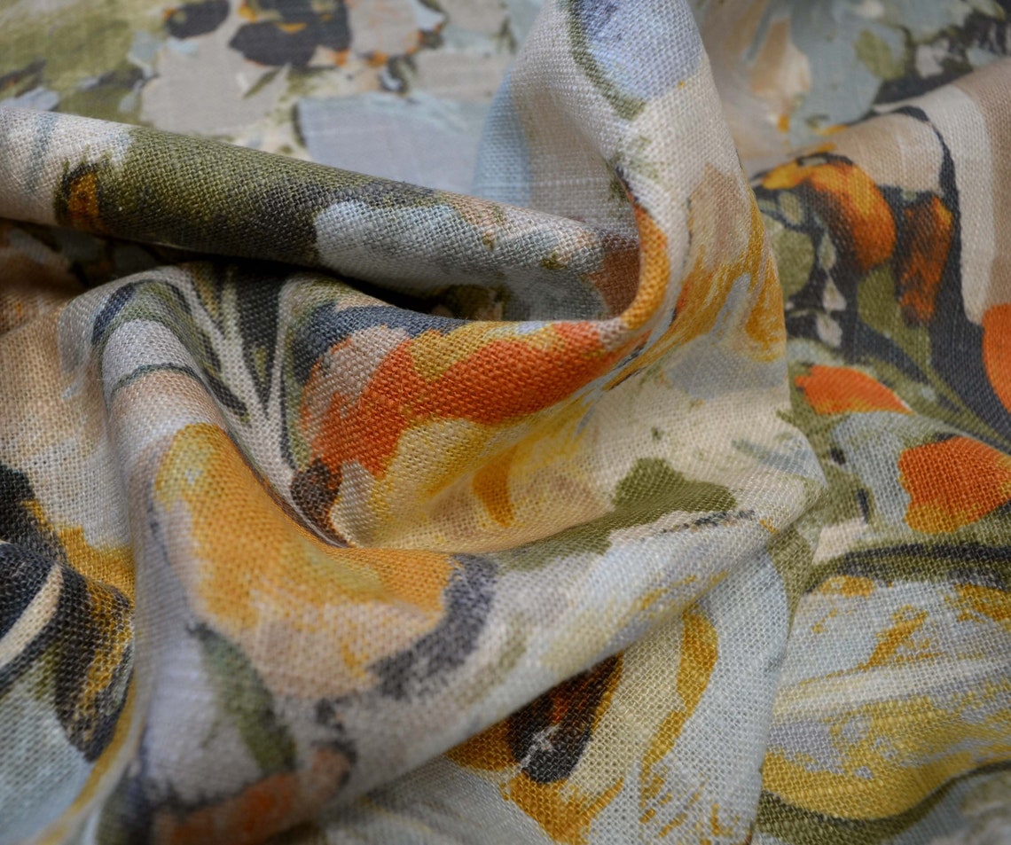 Covent Garden Natural Hamilton Fabric - Etsy
