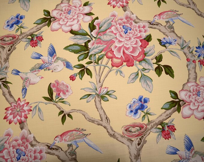 Mudan Lemon PK Lifestyles Waverly Fabric - Etsy